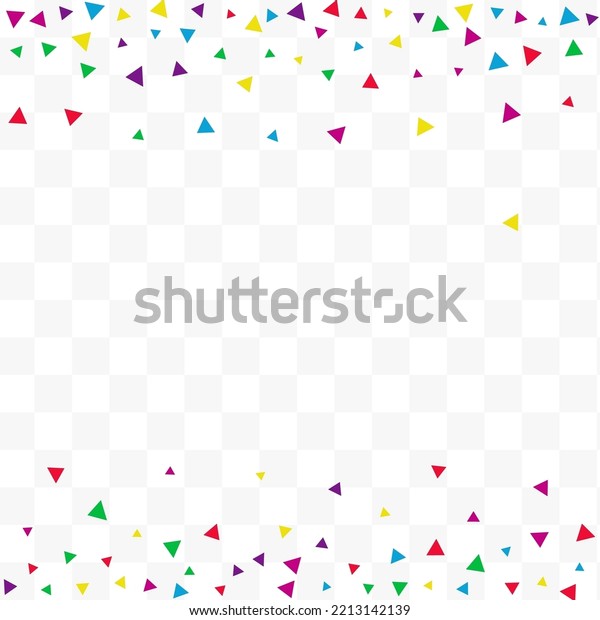 Falling Confetti Effect Vector Transparent Background Stock Vector ...
