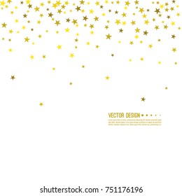 Falling Gold Stars Abstract Vector Background Stock Vector (Royalty ...