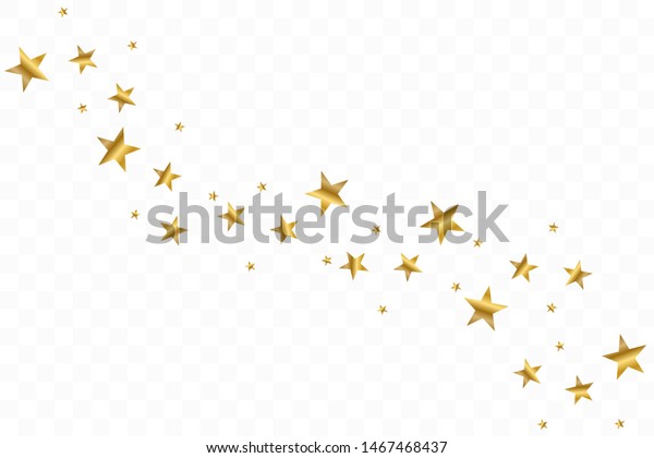 Falling Golden Stars Cloud Golden Stars Stock Vector (Royalty Free ...
