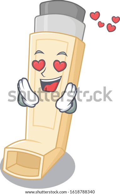 Falling Love Cute Asthma Inhaler Cartoon Stock Vector (Royalty Free ...