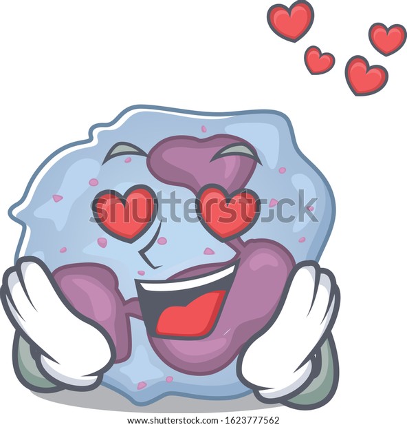 Falling Love Cute Leukocyte Cell Cartoon Stock Vector (Royalty Free ...