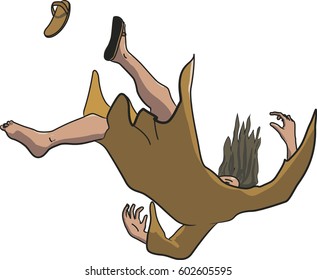 Falling Man Vector Cartoon Illustration 库存矢量图（免版税）602605595 | Shutterstock