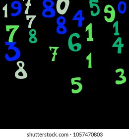 Falling Numbers Abstract Background Abstract Background Stock Vector ...