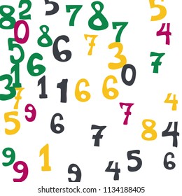 Falling Numbers Abstract Background Abstract Background: เวกเตอร์สต็อก ...