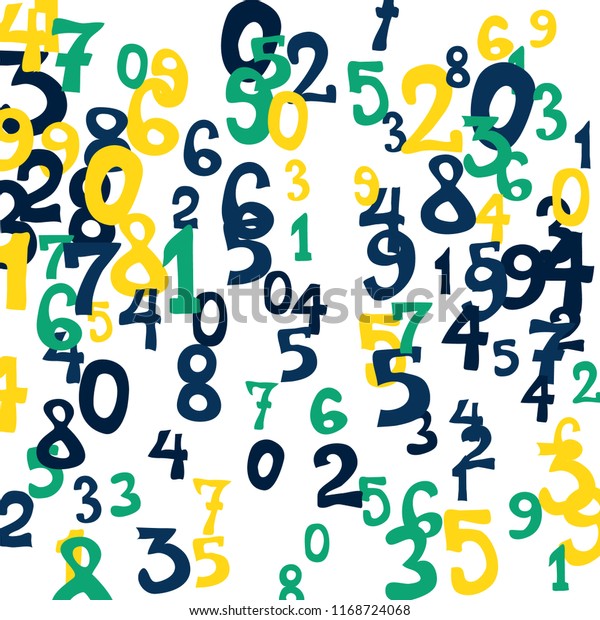 Falling Numbers Abstract Background Abstract Background Stock Vector ...