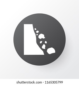 Falling Rock Icon Symbol Premium Quality Stock Vector (Royalty Free ...