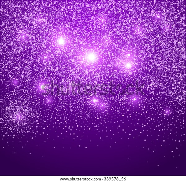 Falling Snow On Purple Background Christmas Stock Vector (Royalty Free ...