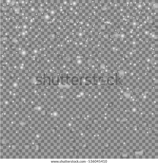 Falling Snow On Transparent Background Abstract: เวกเตอร์สต็อก (ปลอดค่า ...