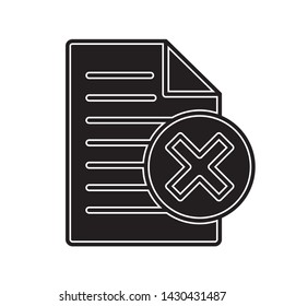False File Icon Black Vector Illustration Stock Vector (Royalty Free ...