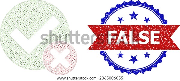 False Scratched Seal False Positive Icon Stock Vector (Royalty Free ...