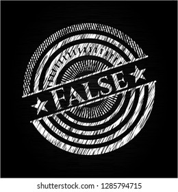 False Written On Chalkboard Stock Vector (Royalty Free) 1285794715 ...