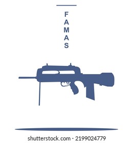 Famas Fire Weapon Images You Can Stock Vector (Royalty Free) 2199024779 ...