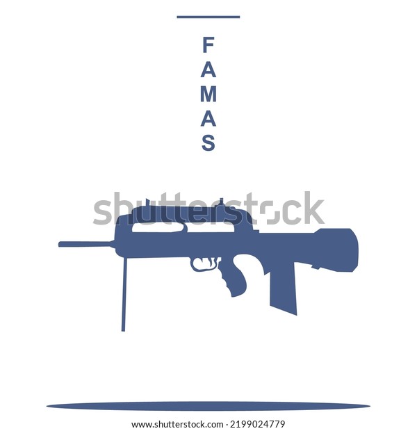 Famas Fire Weapon Images You Can Stock Vector (Royalty Free) 2199024779 ...