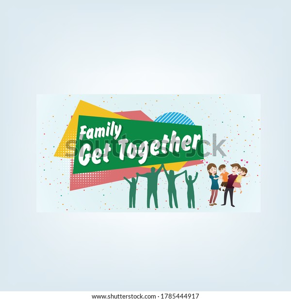 Famele Get Together Banner Design Presentation Stock Vector (Royalty ...