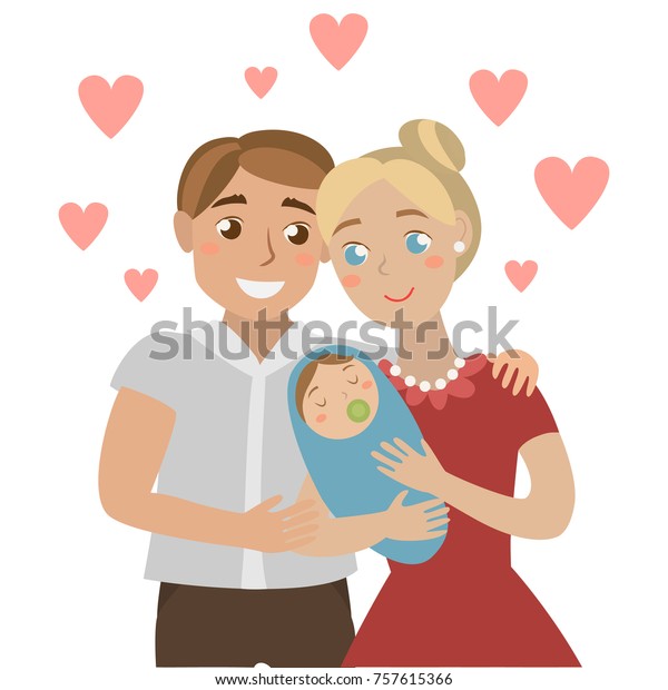Family Baby Stock Vector (Royalty Free) 757615366 | Shutterstock