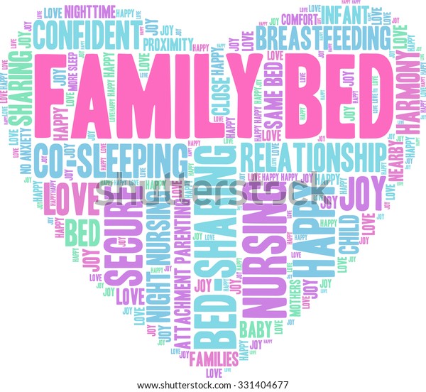 Family Bed Word Cloud On White Stock Vector (Royalty Free) 331404677 ...
