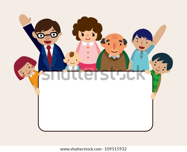 Family Card Stock Vector (Royalty Free) 109515932