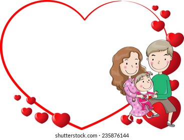 Family Card Border Stock Vector (Royalty Free) 235876144 | Shutterstock
