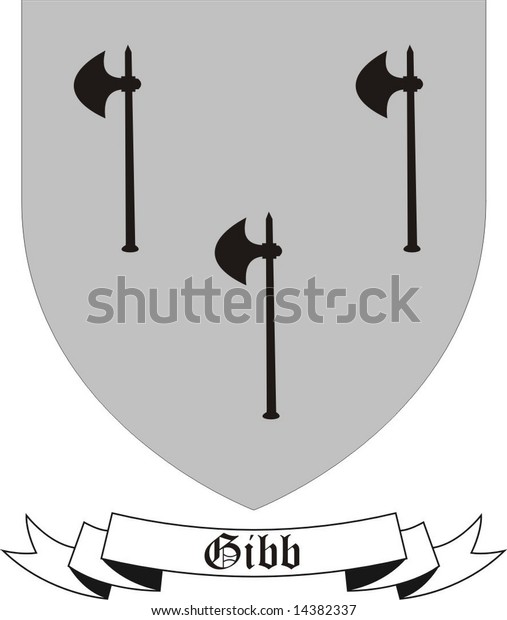 Family Crest Gibb Stock Vector (Royalty Free) 14382337 | Shutterstock