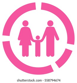 Family Diagram Vector Icon Flat Pink Stock Vector (Royalty Free ...