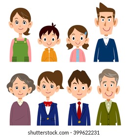 Angry Face Family Upper Body 스톡 벡터(로열티 프리) 1343648213 | Shutterstock