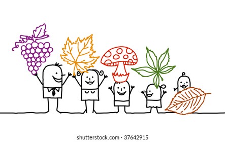 Family Fall Stock Vector (Royalty Free) 37642915 | Shutterstock