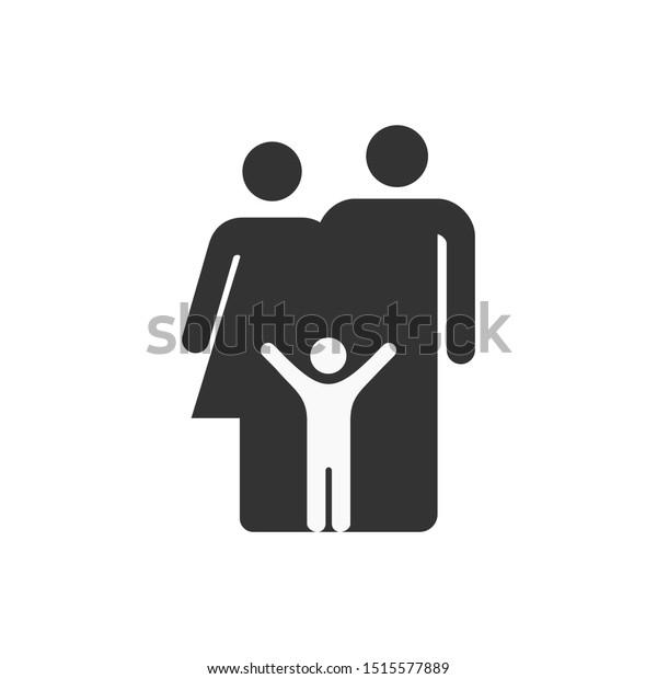 Family Icon Simple Vector Sign Stock Vector (Royalty Free) 1515577889