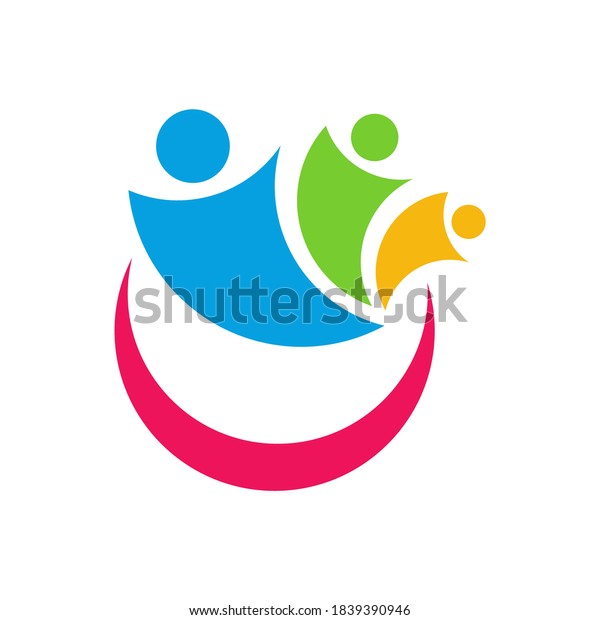 Family Logo Design Vector Template Illustration Stock Vector (Royalty ...
