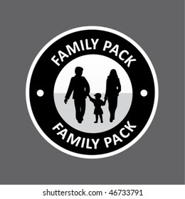 Family Pack Sign Stock Vector (Royalty Free) 45718378 | Shutterstock