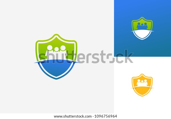 Family Shield Logo Template Design Vector Stock Vector (Royalty Free ...