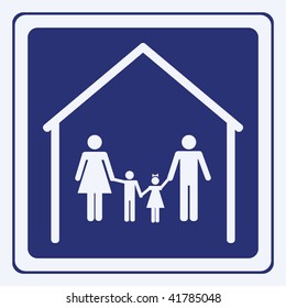 Family Sign Vector Stock Vector (Royalty Free) 41785048 | Shutterstock