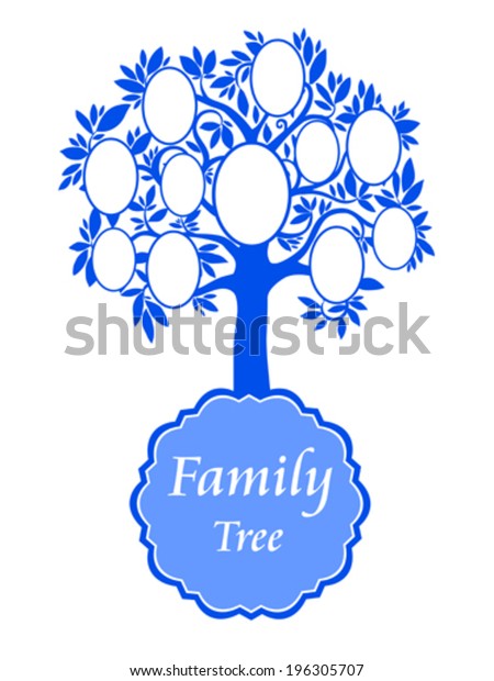 Family Tree Frames Empty Your Input Stock Vector (Royalty Free ...