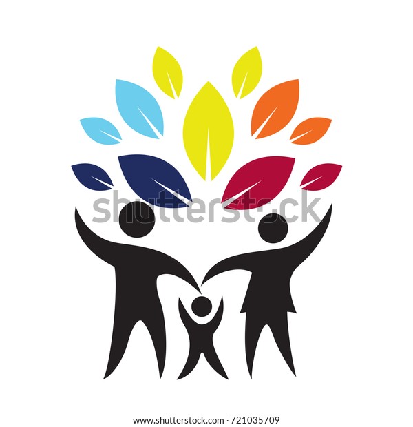 Family Tree Logo Template Stock Vector (Royalty Free) 721035709 ...