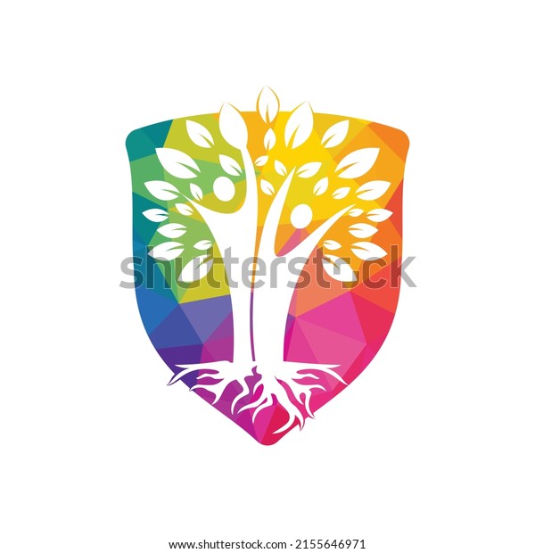 Family Tree Roots Logo Design Family: เวกเตอร์สต็อก (ปลอดค่าลิขสิทธิ์ ...