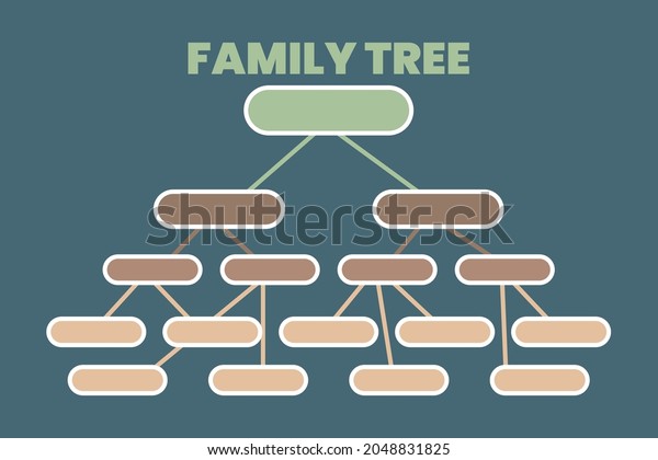 Family Tree Vector Graphics Illustration Genealogy 库存矢量图（免版税）2048831825 ...