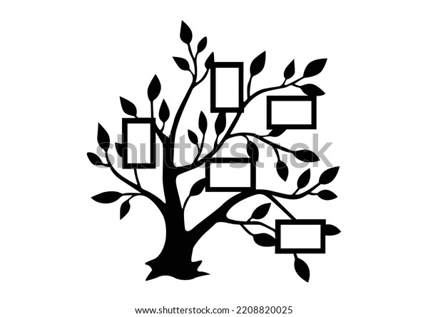 Family Tree Wall Sticker Vector Artwork Stock Vector (Royalty Free ...