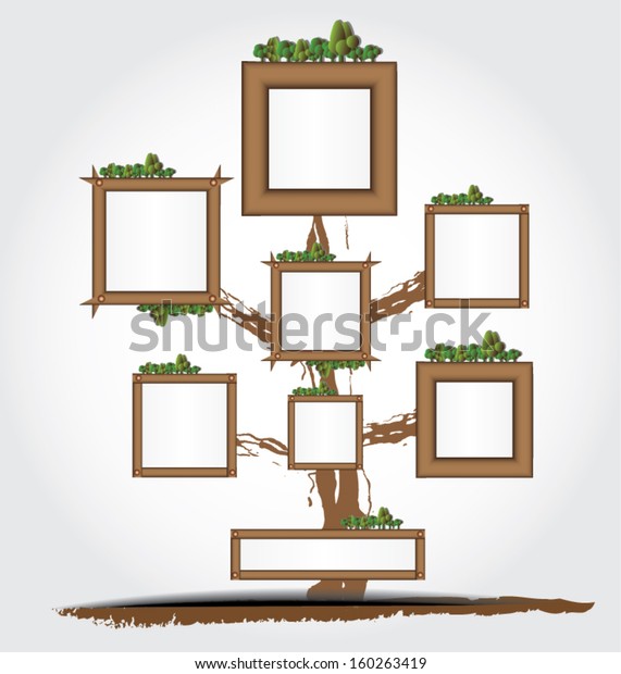 Family Treevector Illustration Stock Vector (Royalty Free) 160263419 ...