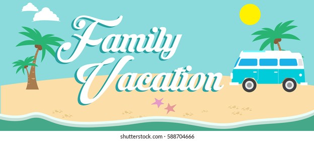 Family Vacation Stock Vector (Royalty Free) 588704666 | Shutterstock