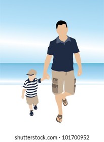 Family Walk Stock Vector (Royalty Free) 101700952 | Shutterstock