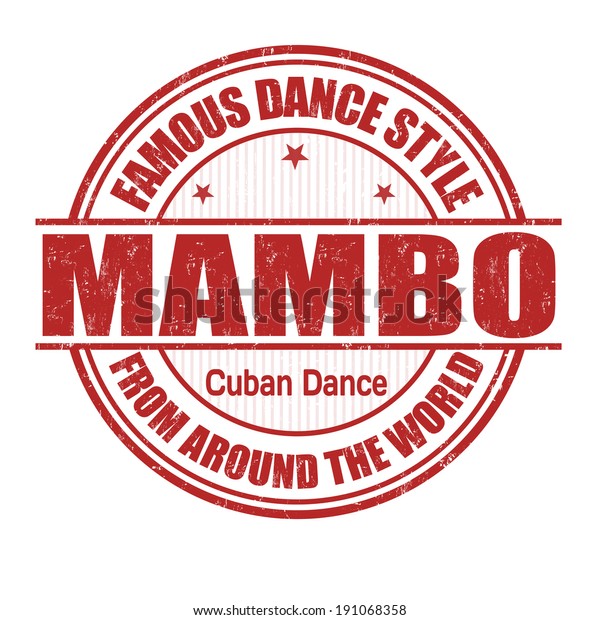 Famous Dance Style Mambo Grunge Rubber Stock Vector (Royalty Free ...