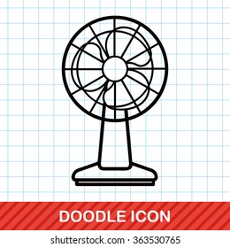Fan Doodle Stock Vector (Royalty Free) 363530765 | Shutterstock