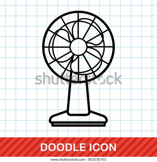 Fan Doodle Stock Vector (Royalty Free) 363530765 | Shutterstock