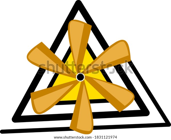 Fan Engine Vector Illustration Turbine Power Stock Vector (Royalty Free ...