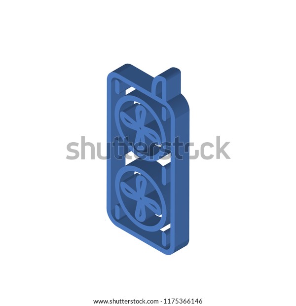 Fan Isometric Left Top View 3d Stock Vector (Royalty Free) 1175366146 ...