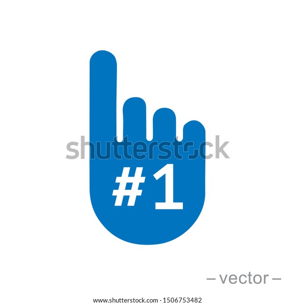 Fan Number One Vector Illustration Eps Stock Vector (Royalty Free ...