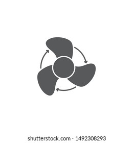 Fan Rotation Direction Vector Icon Symbol Stock Vector (Royalty Free ...