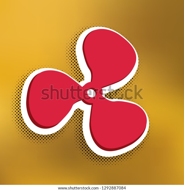 Fan Sign Vector Magenta Icon Darker Stock Vector (Royalty Free ...
