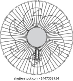 Fan Wall Vector Illustration Lines 库存矢量图（免版税）1447358354 | Shutterstock