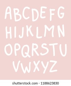 Fancy Hand Drawn Alphabet Letters Latin Stock Vector (Royalty Free ...