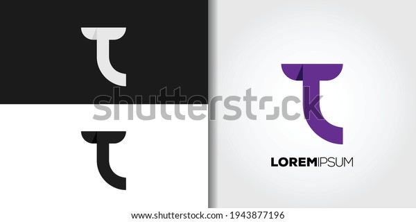 Fancy Letter T Logo Set Idea Stock Vector (Royalty Free) 1943877196 ...